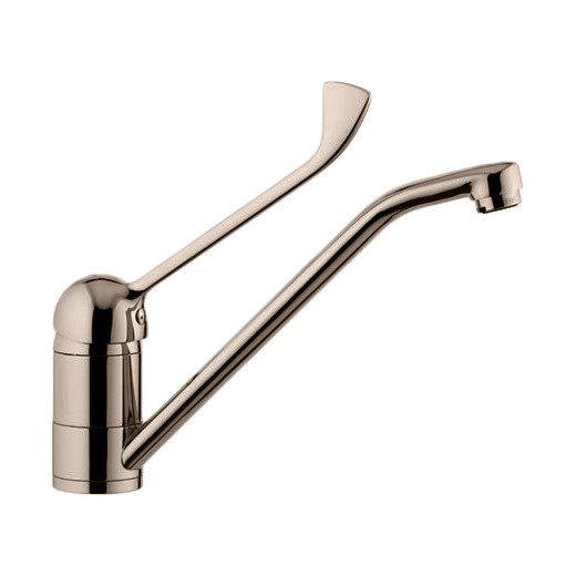 Medic Line Brushed Nickel Sink Mixer - NotJustTaps.co.uk
